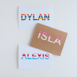 Pretty Personalized Name Cards | AllFreePaperCrafts.com
