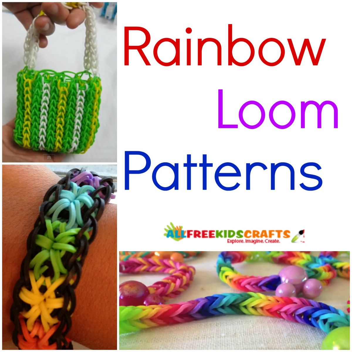 Rainbow Loom Patterns AllFreeKidsCrafts