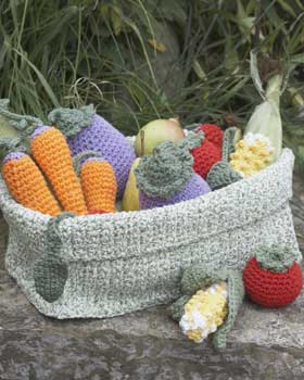 Vegetable Cornucopia Crochet Pattern | FaveCrafts.com