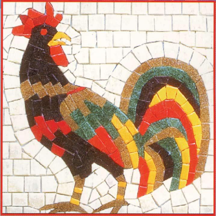 Mosaic Rooster Pattern